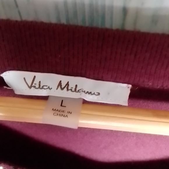 Vila Milano | Sweaters | Vila Milano Studded V Neck Sweater Burgundy ...